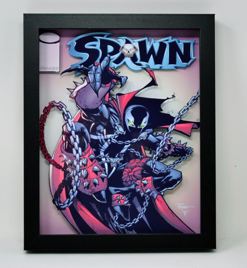 Spawn Comic Book Cover Shadow Box Wall Art - Etsy