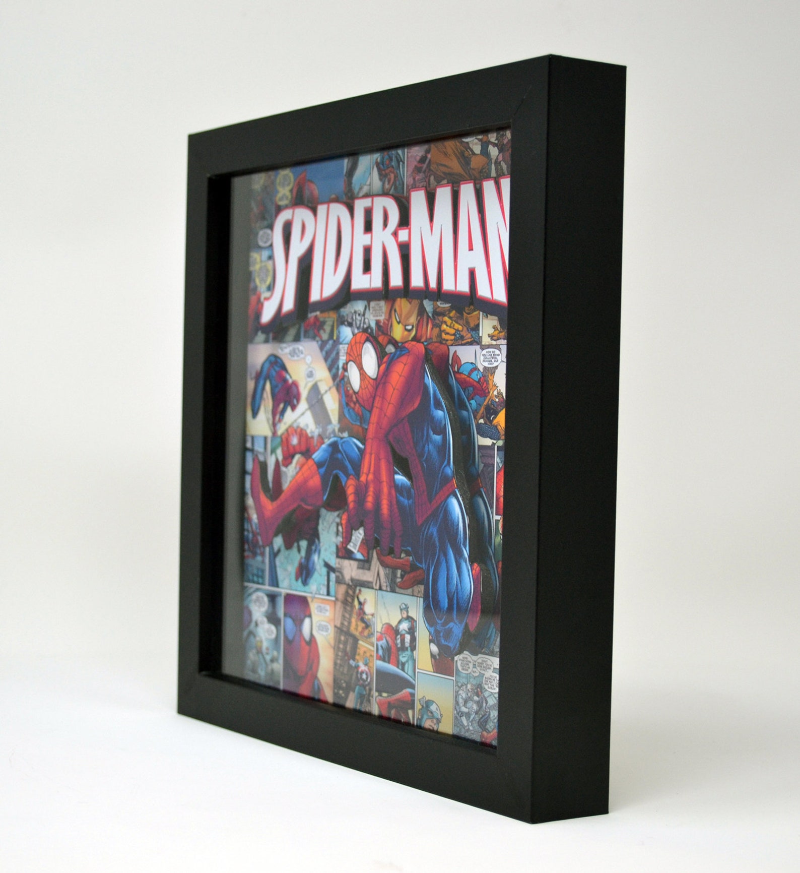 Spiderman Comic Book 3D Shadow Box Wall Art | Etsy