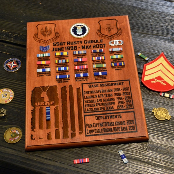 Military Plaque - Etsy
