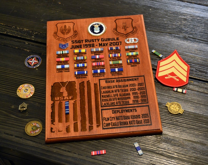 US Flag and Certificate Display Case, Marine Corps Shadow Box, Navy ...