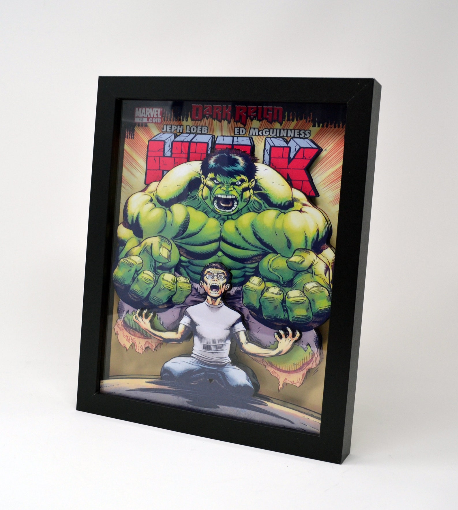 Hulk Comic Book Cover Shadow Box Wall Art Handmade Hulk Comic - Etsy