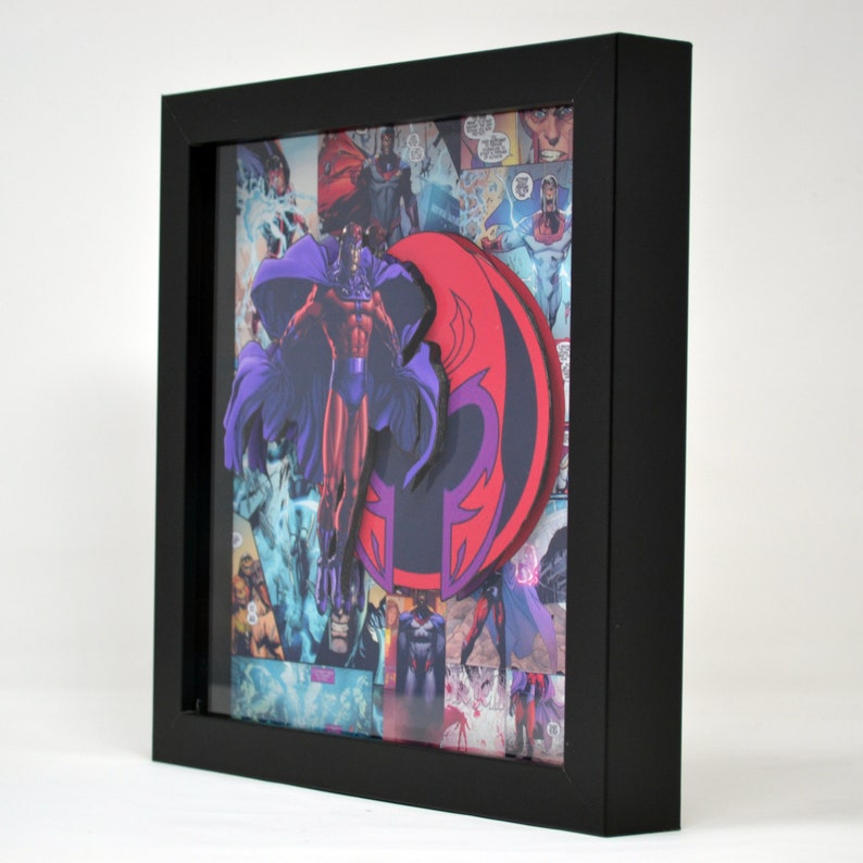 Magneto 3D Comic Book Shadow Box Decor | Etsy