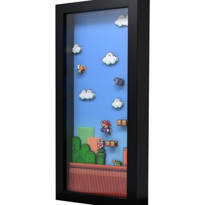 Super Mario Bros Video Game Shadow Box Wall Art - Etsy