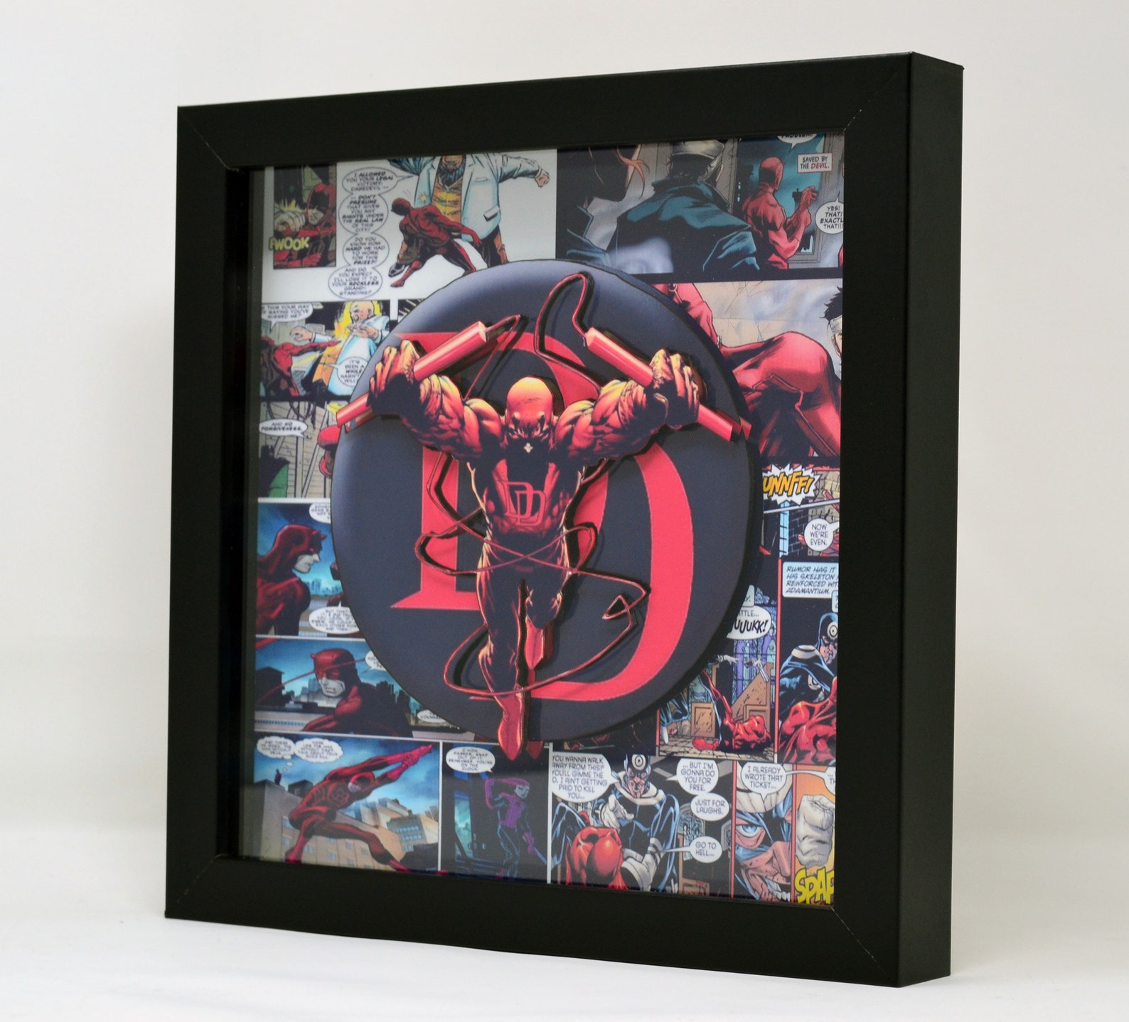 Daredevil Comic Book Shadow Box Wall Art - Etsy