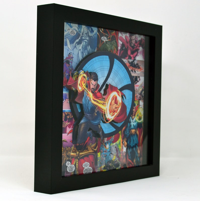 Dr Strange Avengers Superhero Comic Book Shadow Box Wall Art - Etsy