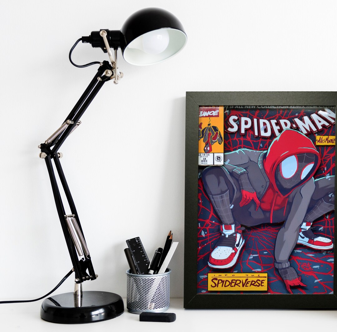 Spiderman Spiderverse Comic Book Cover 3D Shadow Box Decor - Etsy