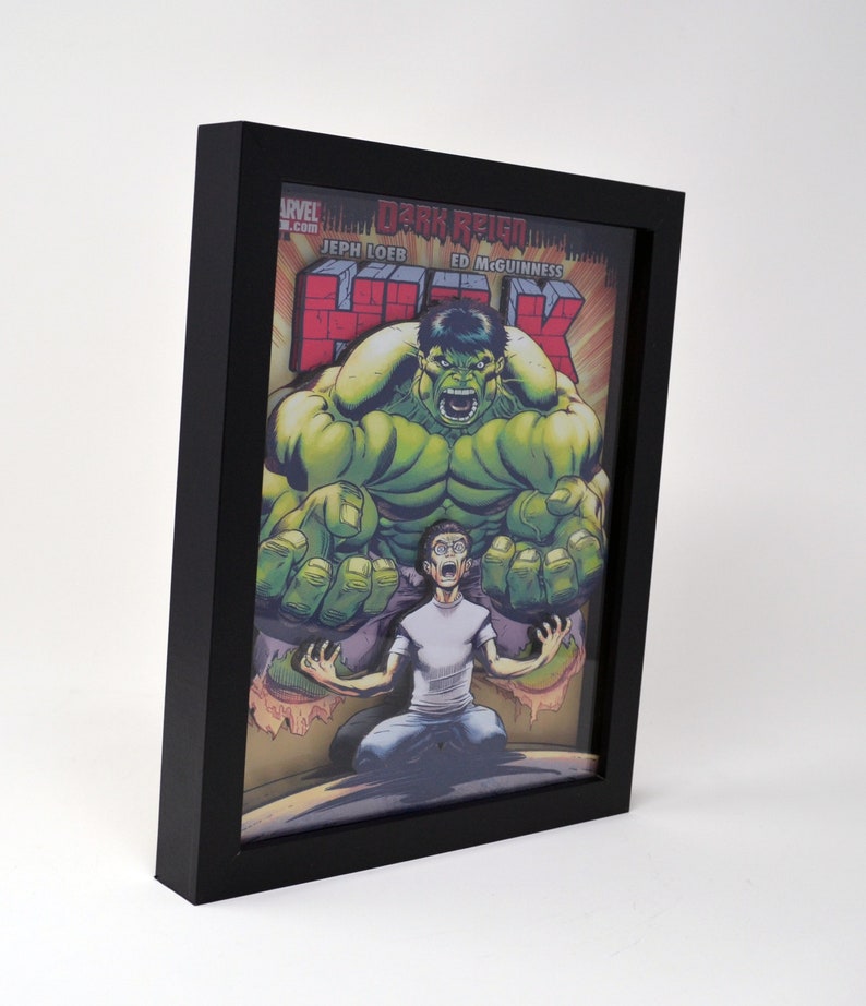 Hulk Comic Book Cover Shadow Box Wall Art Handmade Hulk Comic - Etsy