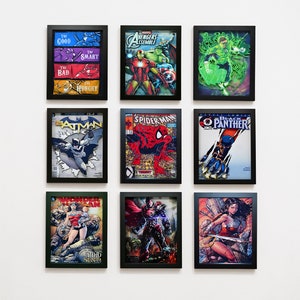 Spiderman Spiderverse Comic Book Cover 3D Shadow Box Decor - Etsy