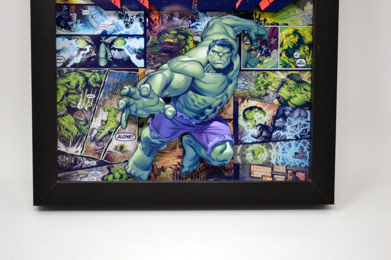 The Incredible Hulk Avengers Comic Book Shadow Box Wall Art - Etsy