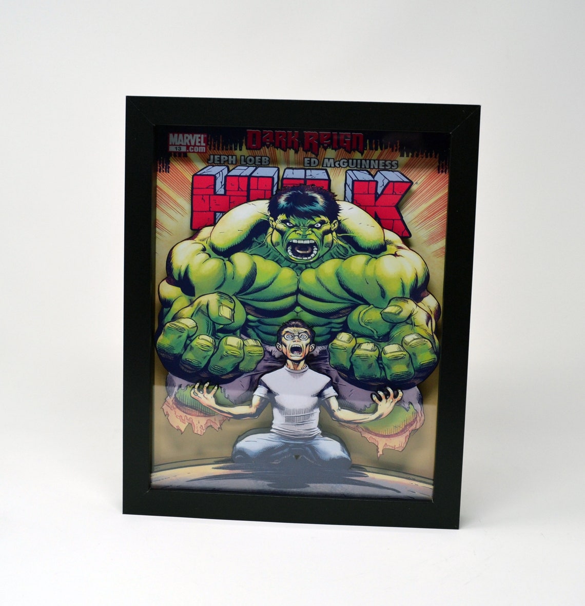 Hulk Comic Book Cover Shadow Box Wall Art Handmade Hulk Comic - Etsy