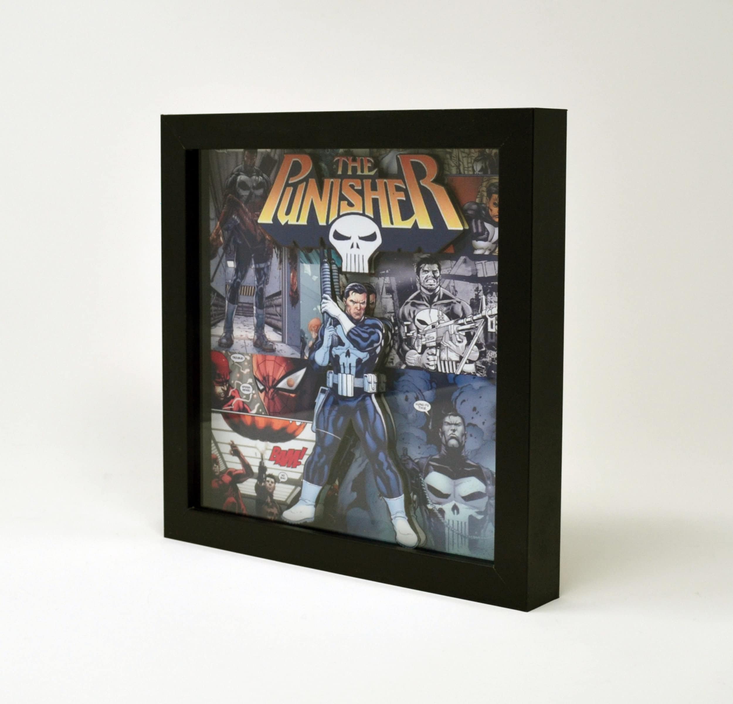 The Punisher 3D Comic Book Shadow Box Wall Art | Etsy