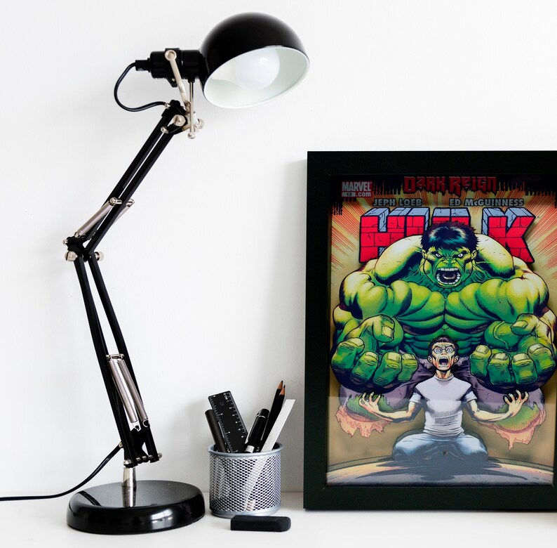 Hulk Comic Book Cover Shadow Box Wall Art Handmade Hulk Comic - Etsy