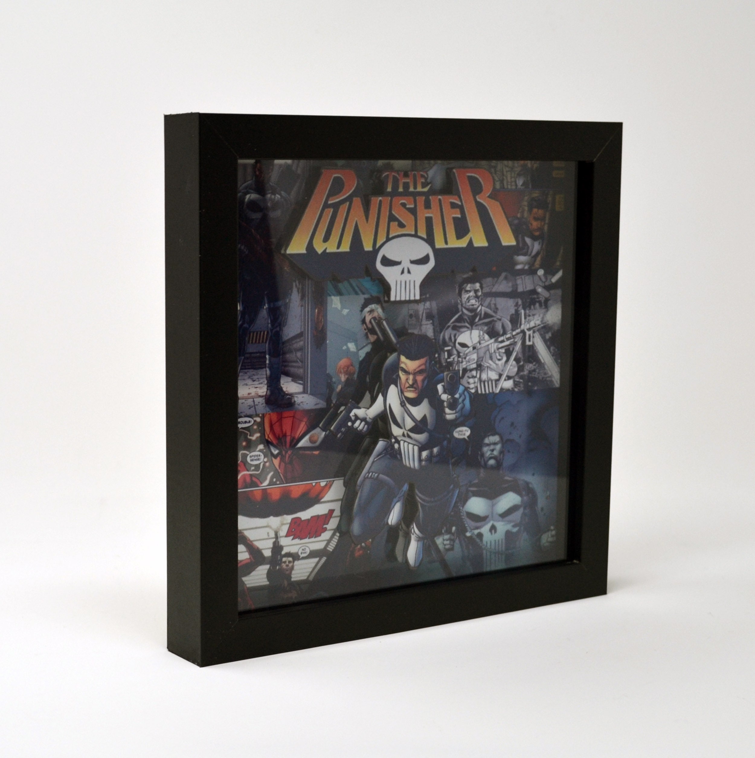 Punisher Superhero Comic Book Shadow Box Wall Art - Etsy