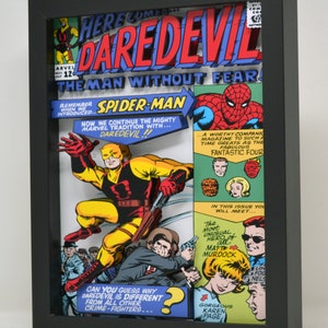 Daredevil Comic Book Cover 3D Shadow Box Wall Art - Etsy