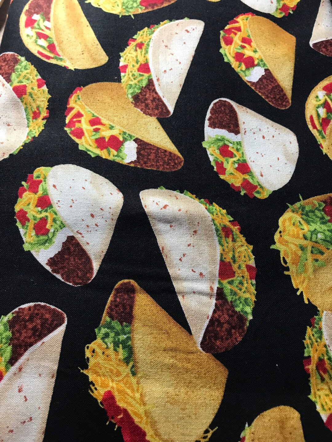 Taco Design Fabric - Etsy