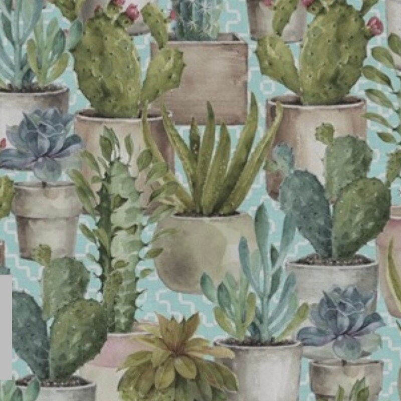Novelty Cactus Fabric - Etsy