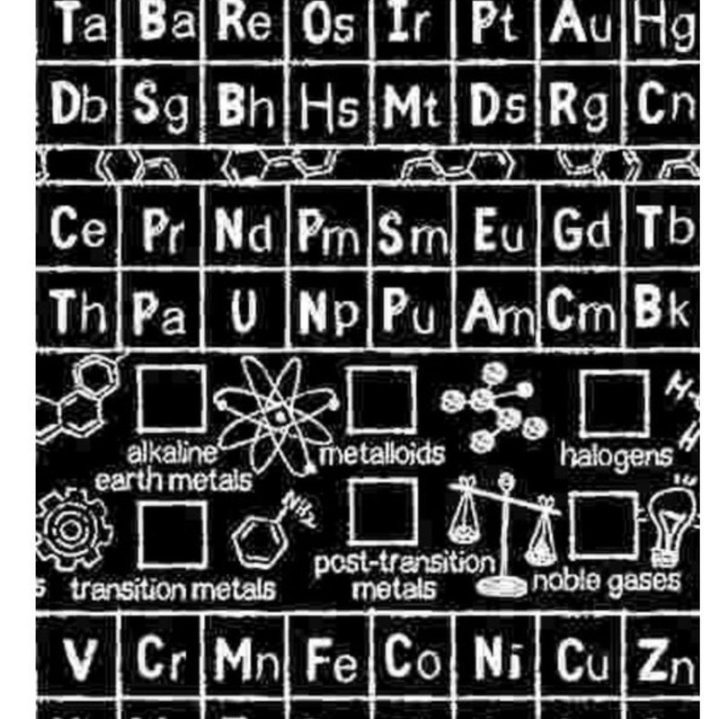 Periodic Table Fabric - Etsy
