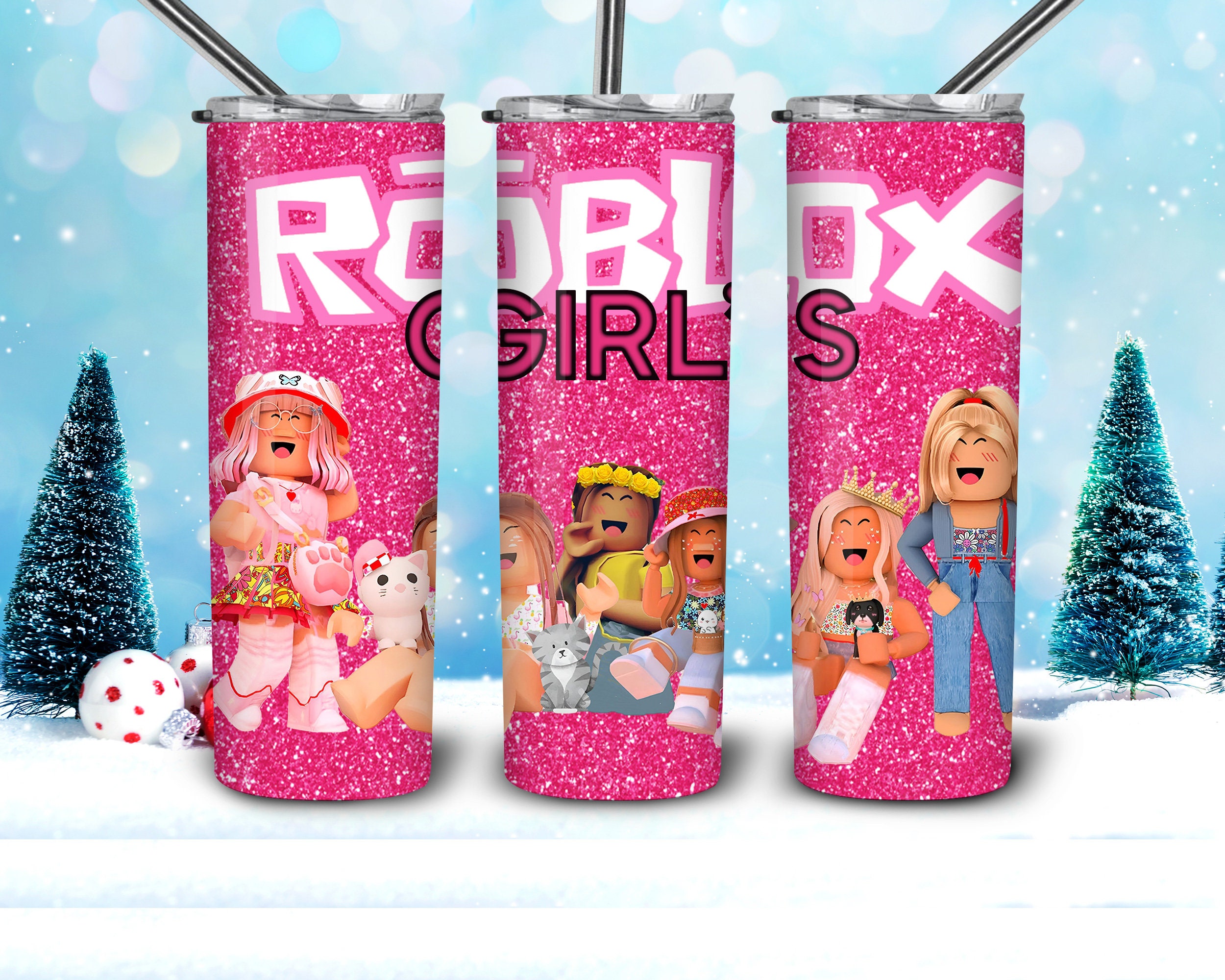 Roblox Girls Png, Roblox, Png File, Sublimation File, Tumbler Wrap ...