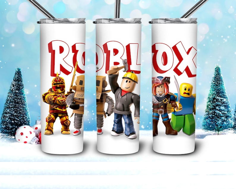 Roblox Tumbler Wrap, Roblox PNG, Roblox Sublimation Unique Gaming ...