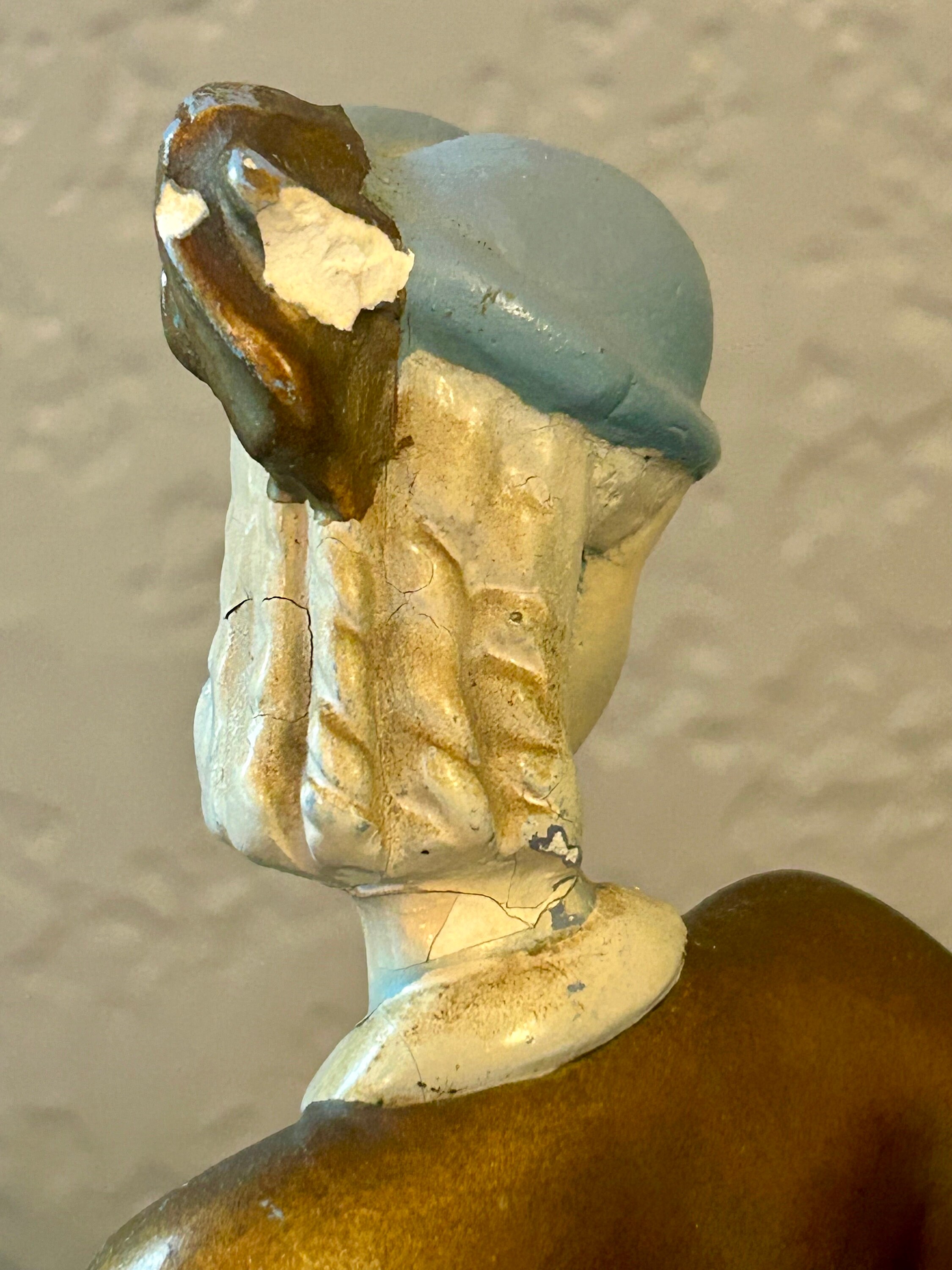 ABCO Art Deco Alexander Backer Lady and Greyhound Chalkware - Etsy