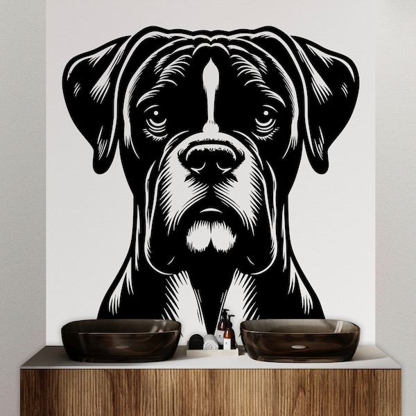 Boxer Dog Decal - Etsy