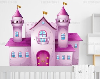 Pink Castle Wall Decal - Etsy