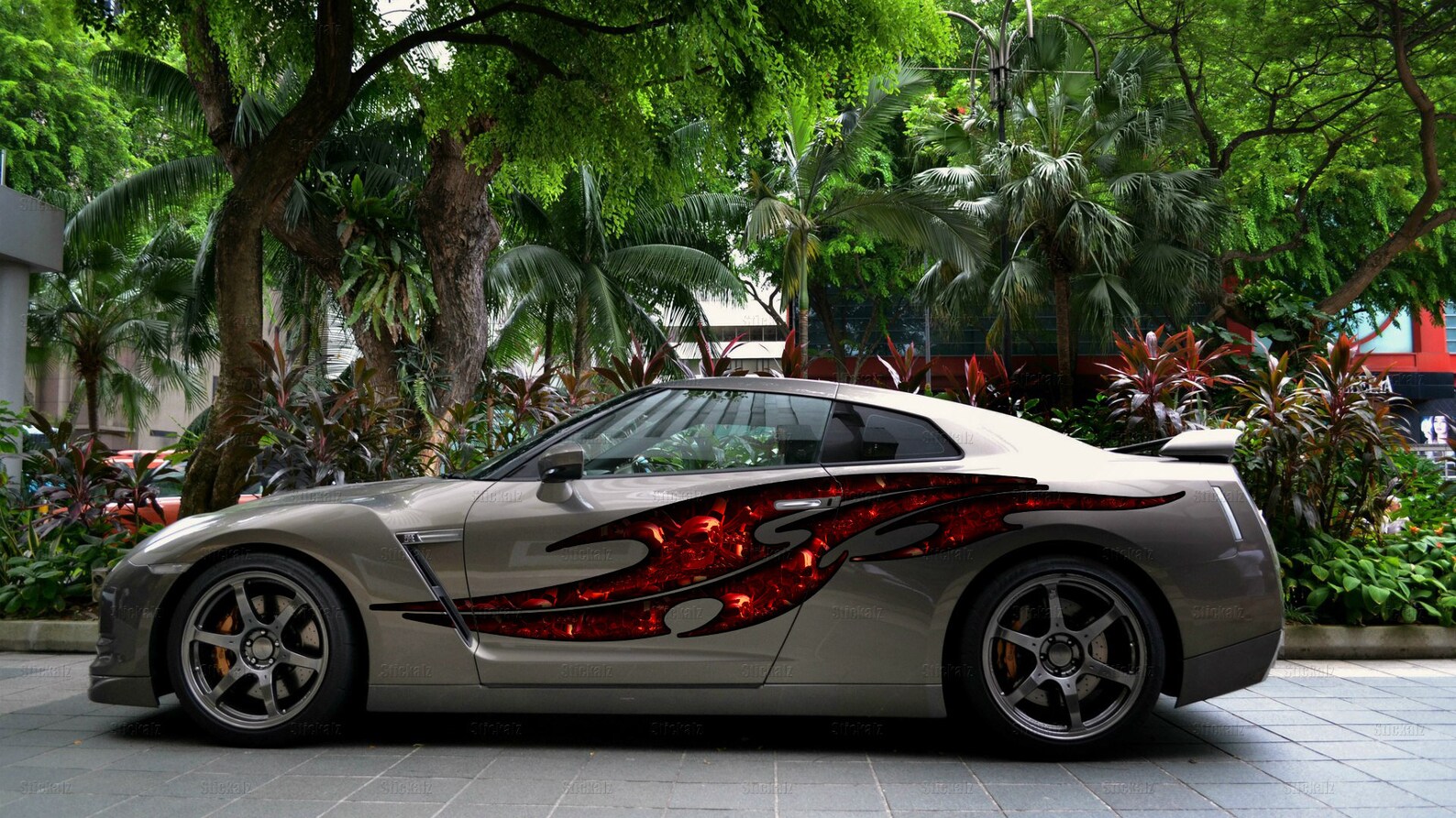 Tribal Skulls Full Color Car Vinyl Design Tribal Skull Car - Etsy