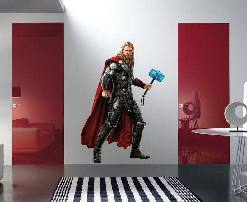 Thor Full Color Decal Thor Full Color Sticker Thor Wall Art - Etsy