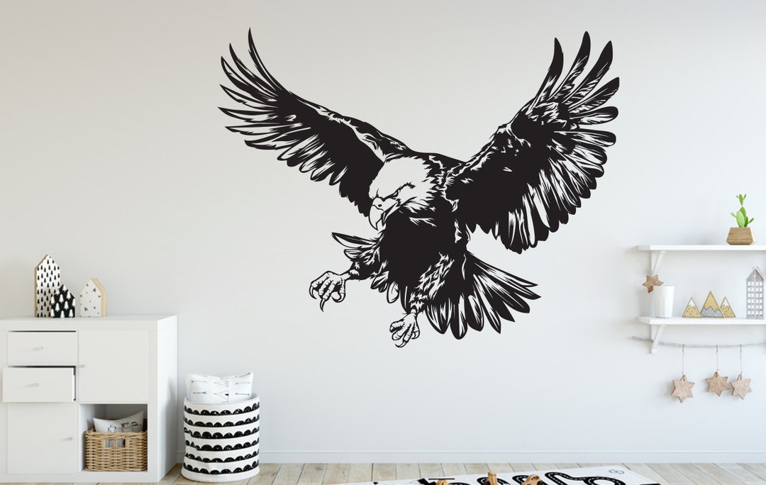Eagle Wall Decal Eagle Decor Eagle Kids Eagle Wall Art Decal Eagle ...