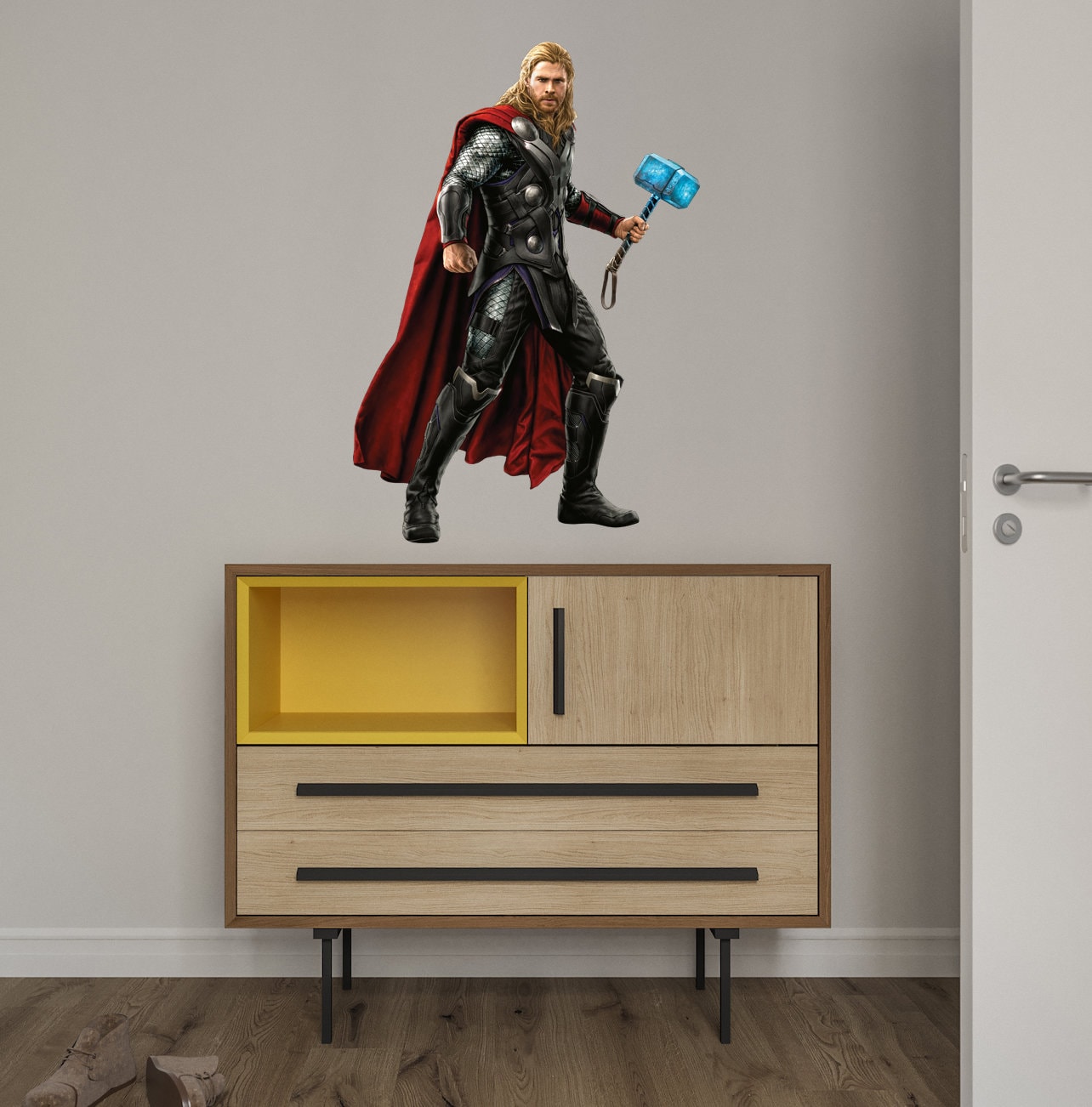 Thor Full Color Decal Thor Full Color Sticker Thor Wall Art - Etsy