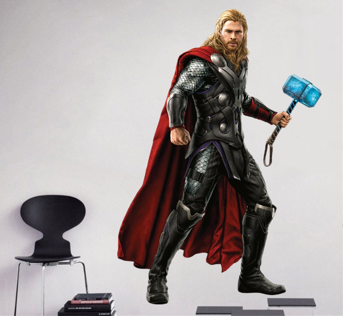 Thor Full Color Decal Thor Full Color Sticker Thor Wall Art - Etsy