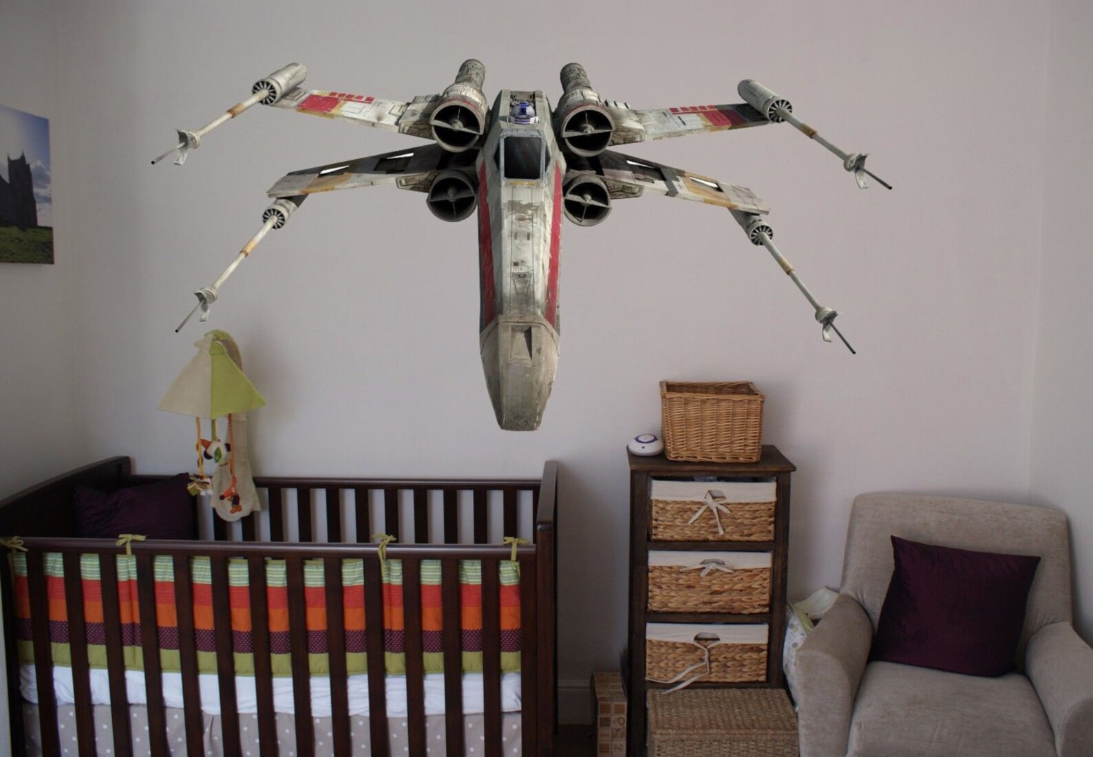 X-wing Full Color Decal Star Wars Full Color Sticker Wall | Etsy