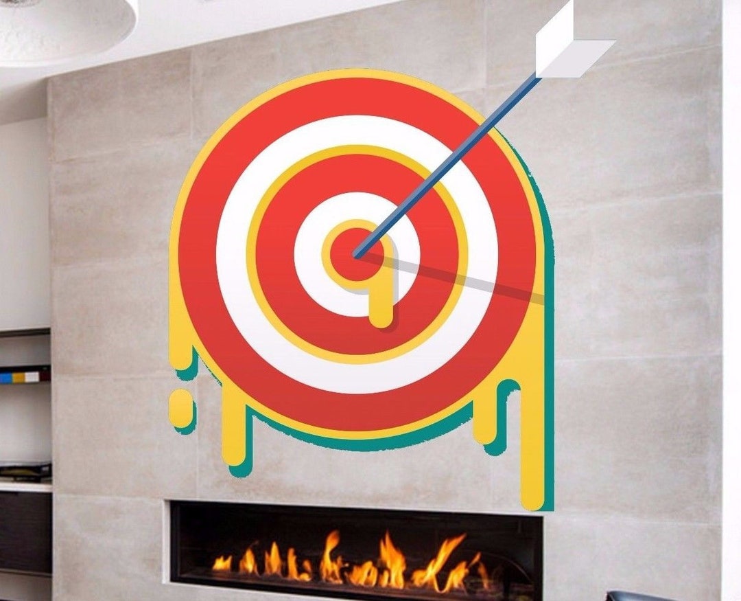Painteeze Arrow and Target Painting Like Modern Wall Decor, Sticker Cfb ...