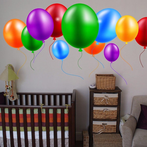 Balloon Wall Decals - Etsy