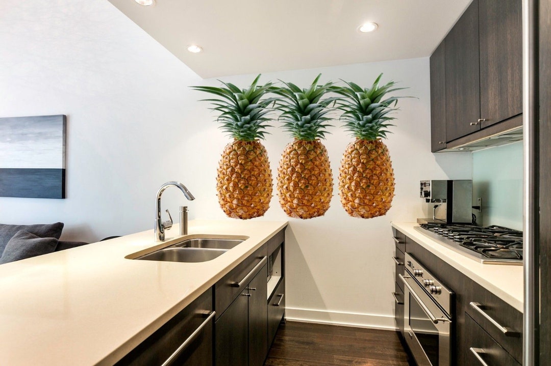 Pineapple Full Color Decal, Pineapple Full Color Sticker, Wall Art Cn ...