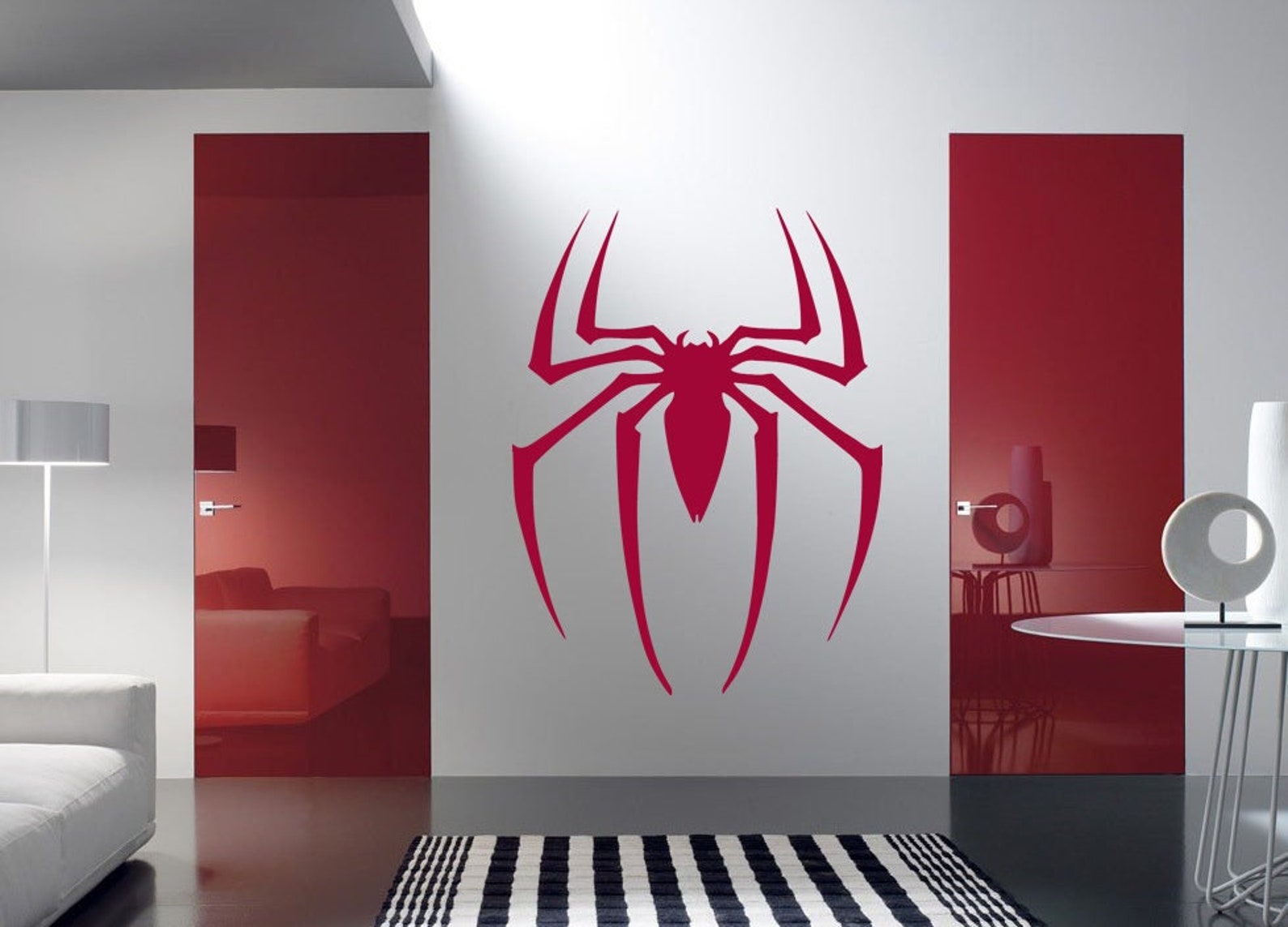 Spiderman Symbol Decal Spiderman Huge Logo Sticker Spider | Etsy