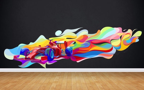 Painteeze Formula 1 FIA Painting Like Modern Wall Decor | Etsy