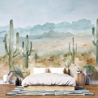 Desert Oasis Wall Decals / Boho Decor/ Arizona Desert / Palm Trees ...