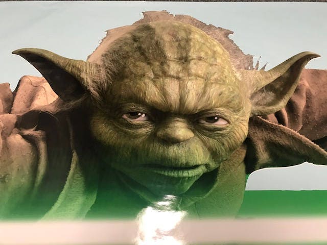 Yoda Full Color Decal Star Wars Full color sticker wall art | Etsy