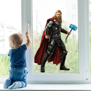 Thor Full Color Decal, Thor Full Color Sticker, Thor Wall Art Cn 148 - Etsy
