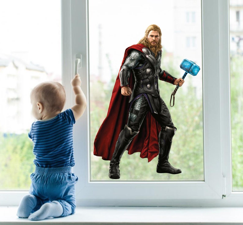 Thor Full Color Decal Thor Full Color Sticker Thor Wall Art - Etsy