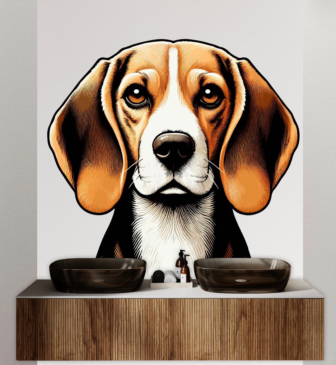 Beagle Dog Wall Decal Dog Decor Dog Beagle Dog Wall Art Decal the Dog ...