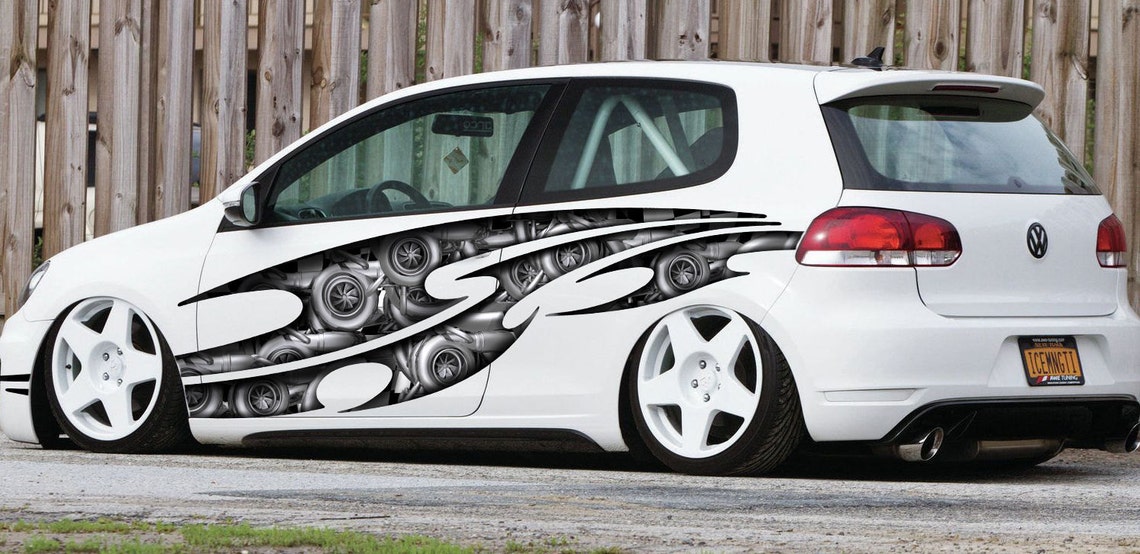 Tribal Racing Full Color Car Vinyl Design Tribal Car Vinyl - Etsy