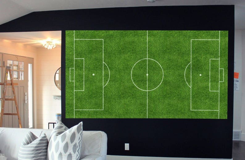 Painteeze Soccer Pitch Painting Like Sticker Decal Soccer - Etsy
