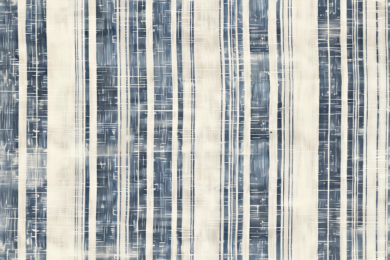 Navy Plaid Stripe Wallpaper | Modern Blue Wall Mural | Textured ...