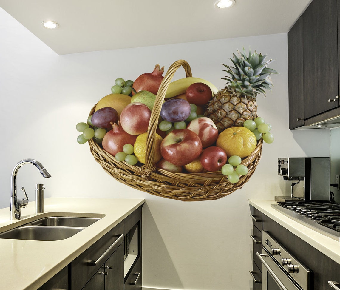 Fruit Basket Full Color Decal Fruit Basket Full Color | Etsy