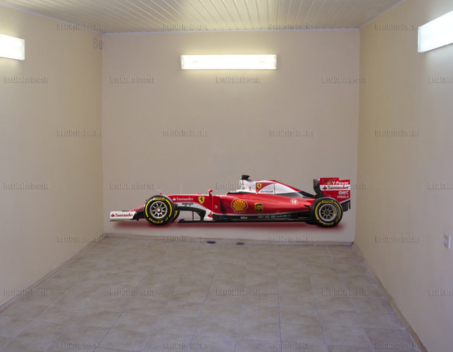 Formula 1 Full Color Decal, F1 Full Color Sticker, Wall Art, Wall Cn ...