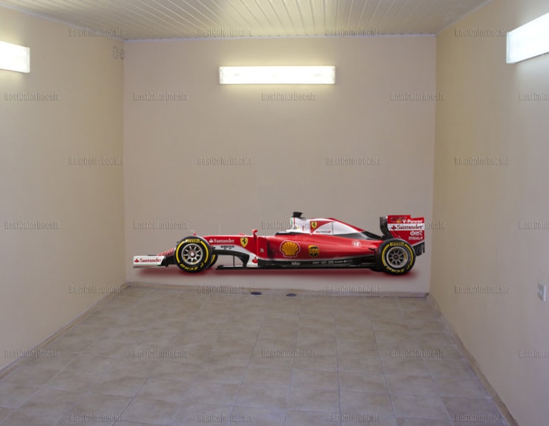 Formula 1 Full Color Decal, F1 Full Color Sticker, Wall Art, Wall Cn ...