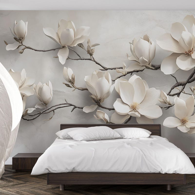 Magnolia Mural - Etsy