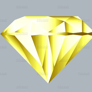 Diamond Full Color Decal, Diamond Full Color Sticker, Diamond Wall Art ...